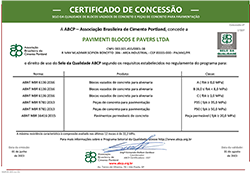 Padrão de Qualidade - Pavimenti - Blocos e Pavers